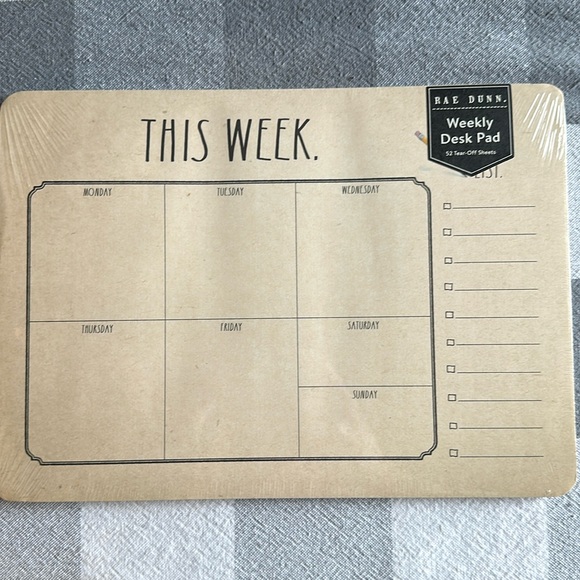 Rae Dunn | Office | Rae Dunn Weekly Calendar This Week | Poshmark